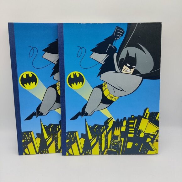 Office | Lot Of 2 Vintage Batman Warner Brothers Studio Store Notebooks ...